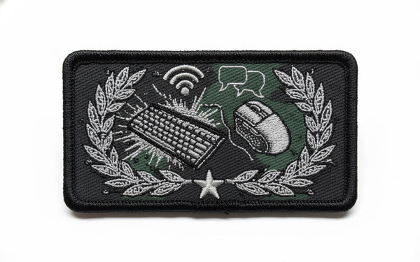Keyboard Warrior Patch | Combat Keyboard Badge (V2 • 2nd Tour Star) – Zulu Foxtrot Designs LLC